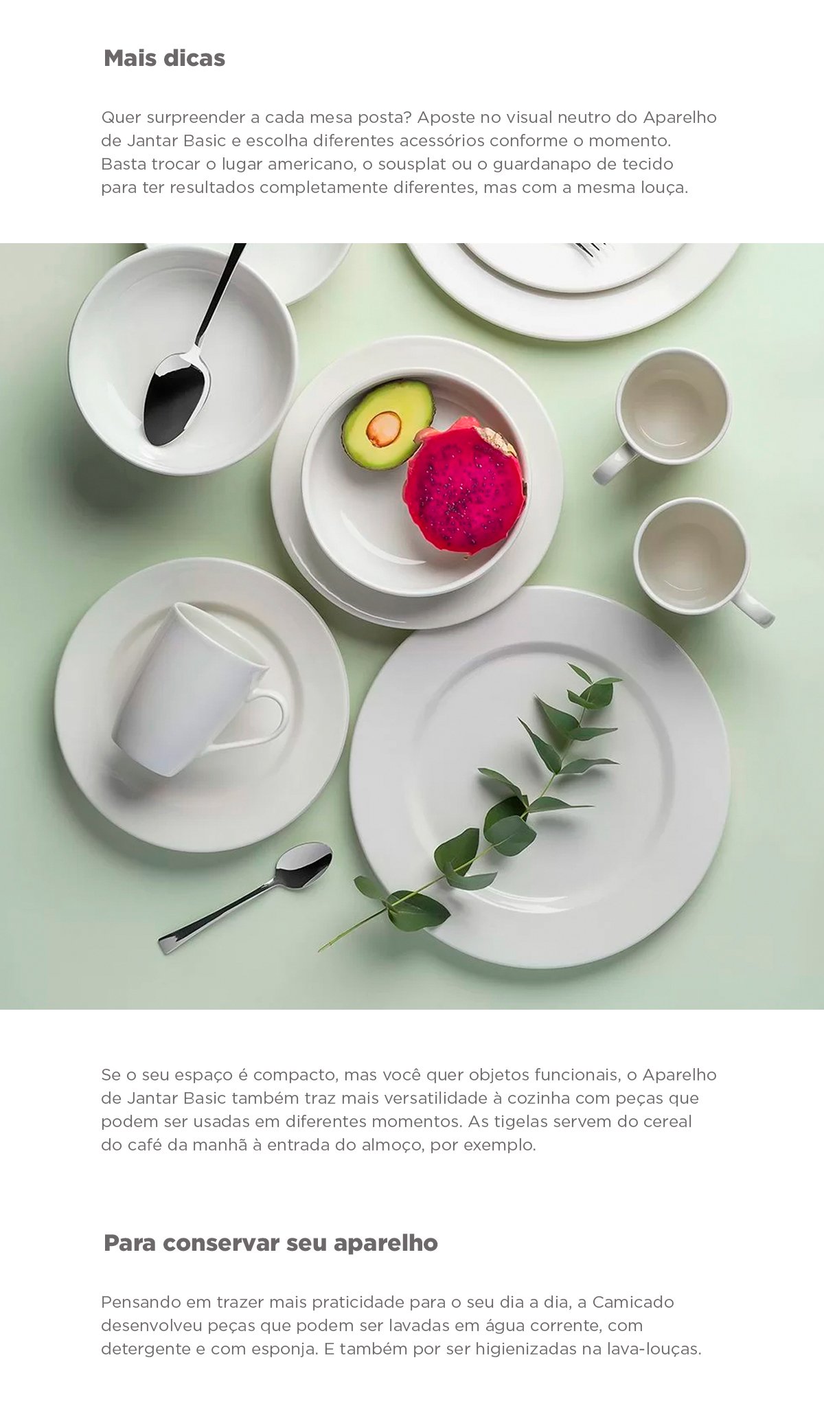 Aparelho de Jantar Basic 16 Peças - Home Style - Camicado