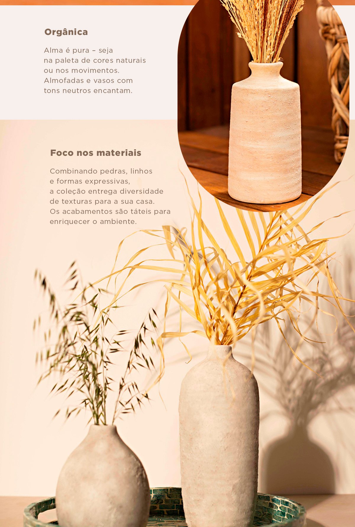 Vaso Alma Josefina 25 CM - Home Style - Camicado