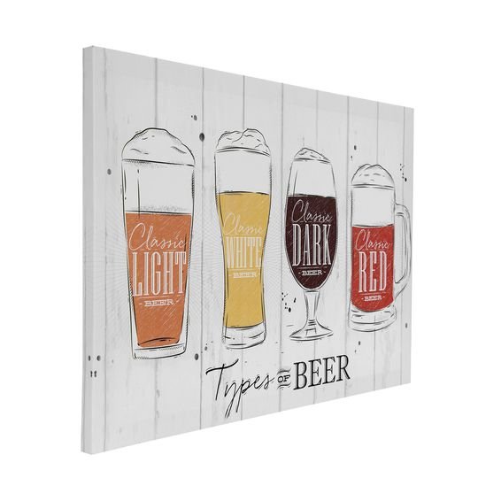 Tela Decorativa Cups of Beer 30 cm x 40 cm - Camicado
