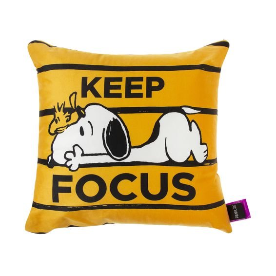 Almofada Snoopy Focus 40 cm x 40 cm - Camicado