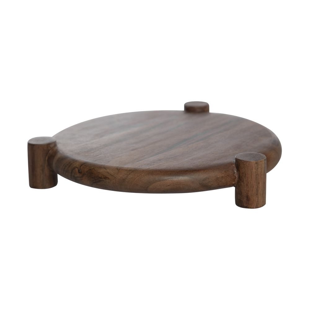 Prato para Bolo Home Style Rustic Wood 21,5 cm - Camicado